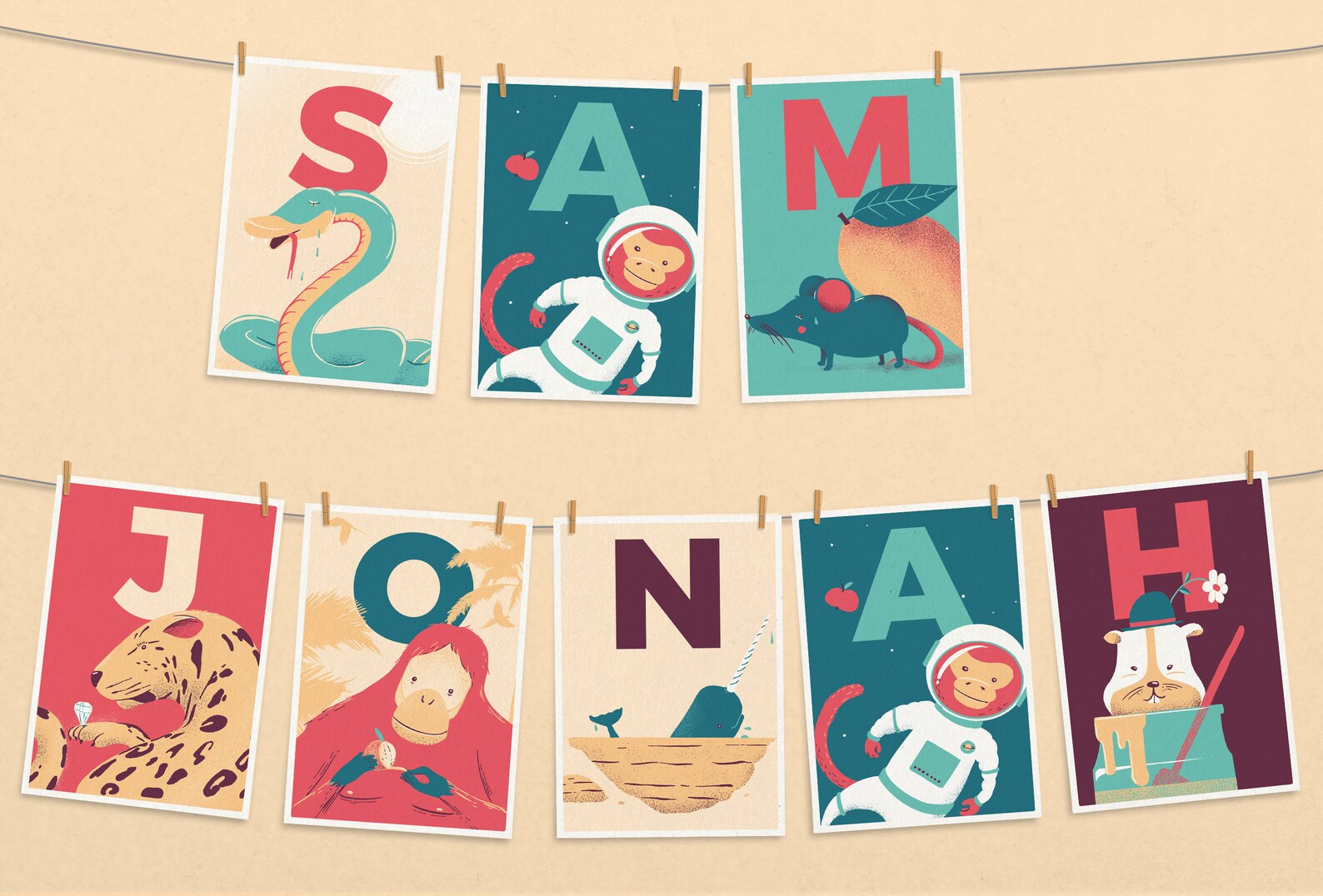 ABC Postcard Set of 10 Alphabet Greeting Card Stationary / - Etsy