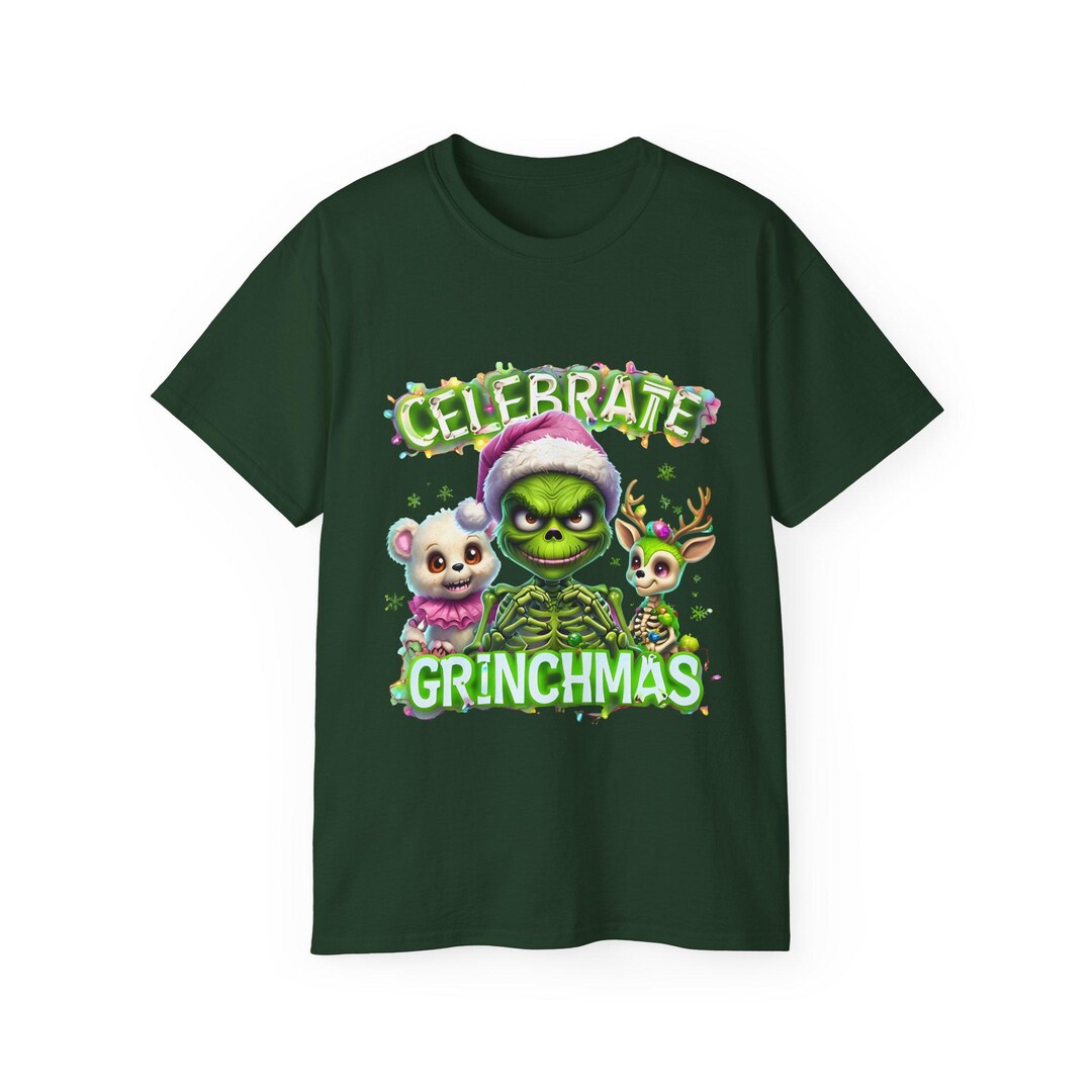 Skeleton Grinch, Grinchmas Celebration Shirt, Christmas, Funny Grinch ...
