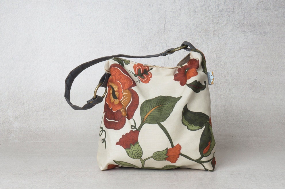 floral handbag floral bag vegan bag evening handbag fabric | Etsy