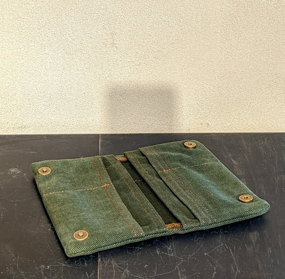 Large Green Wallet, Minimalist Vegan Wallet, Women's Wallet, Valentine ...