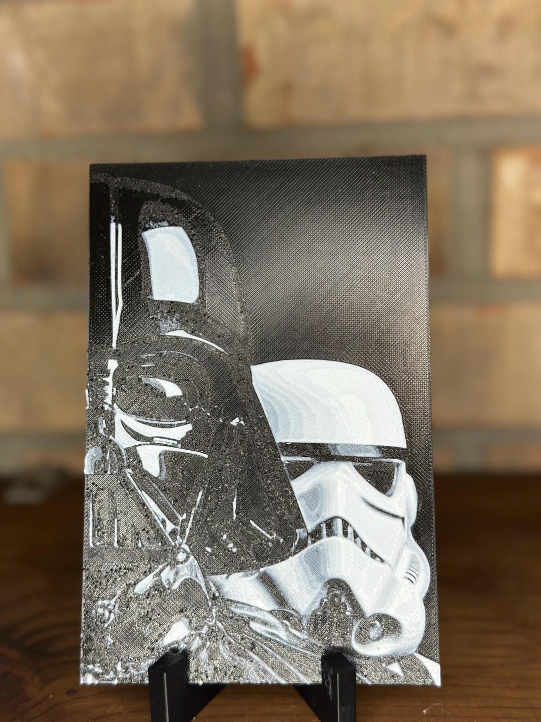 2D 3D Printed Darth Vader Art - Etsy