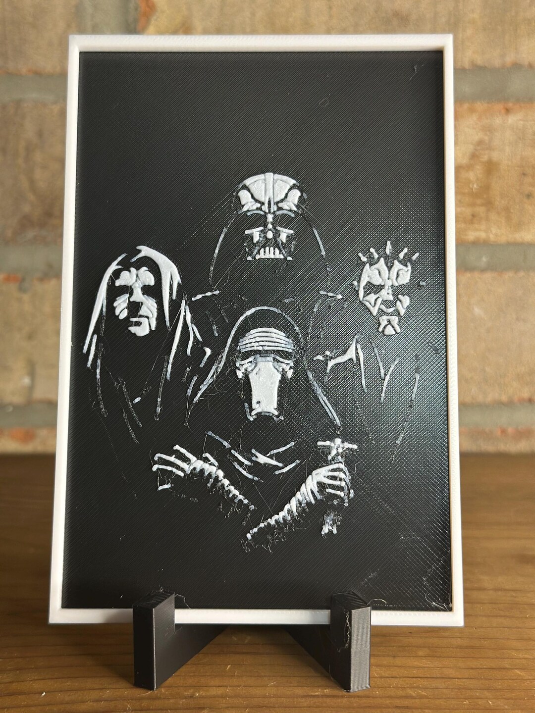 2D 3D Printed Sith Lord Art - Etsy