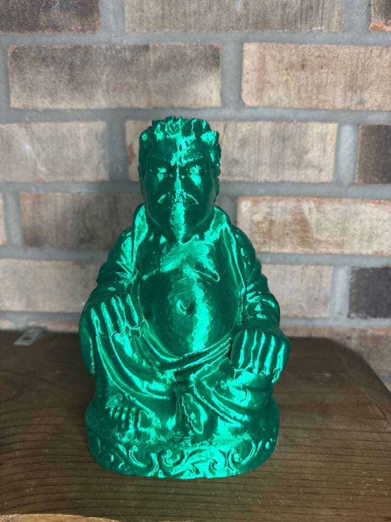 3D Printed Marvel Incredible Hulk Buddha Plastic Statue Multiple Colors ...