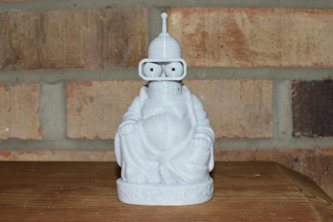 3D Printed Bender Futurama Buddha Plastic Statue Multiple Colors and ...