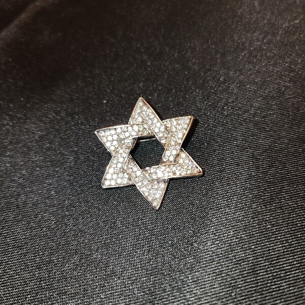 Silver Star of David Pin - Etsy