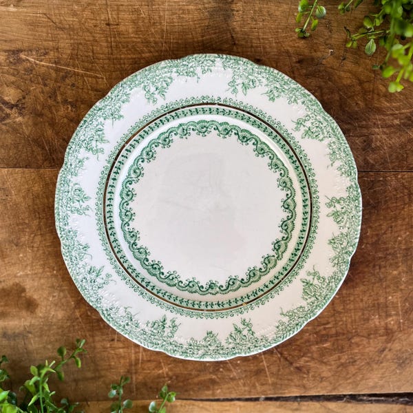 Green Transferware - Etsy