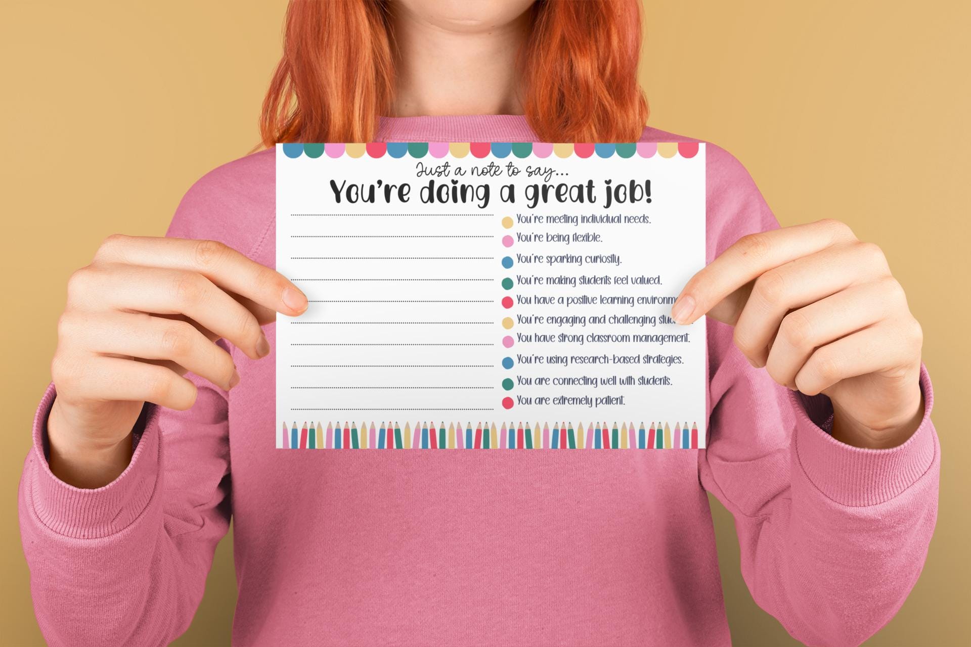 Classroom Observation Note Cards Encouragement and Feedback Made Easy ...