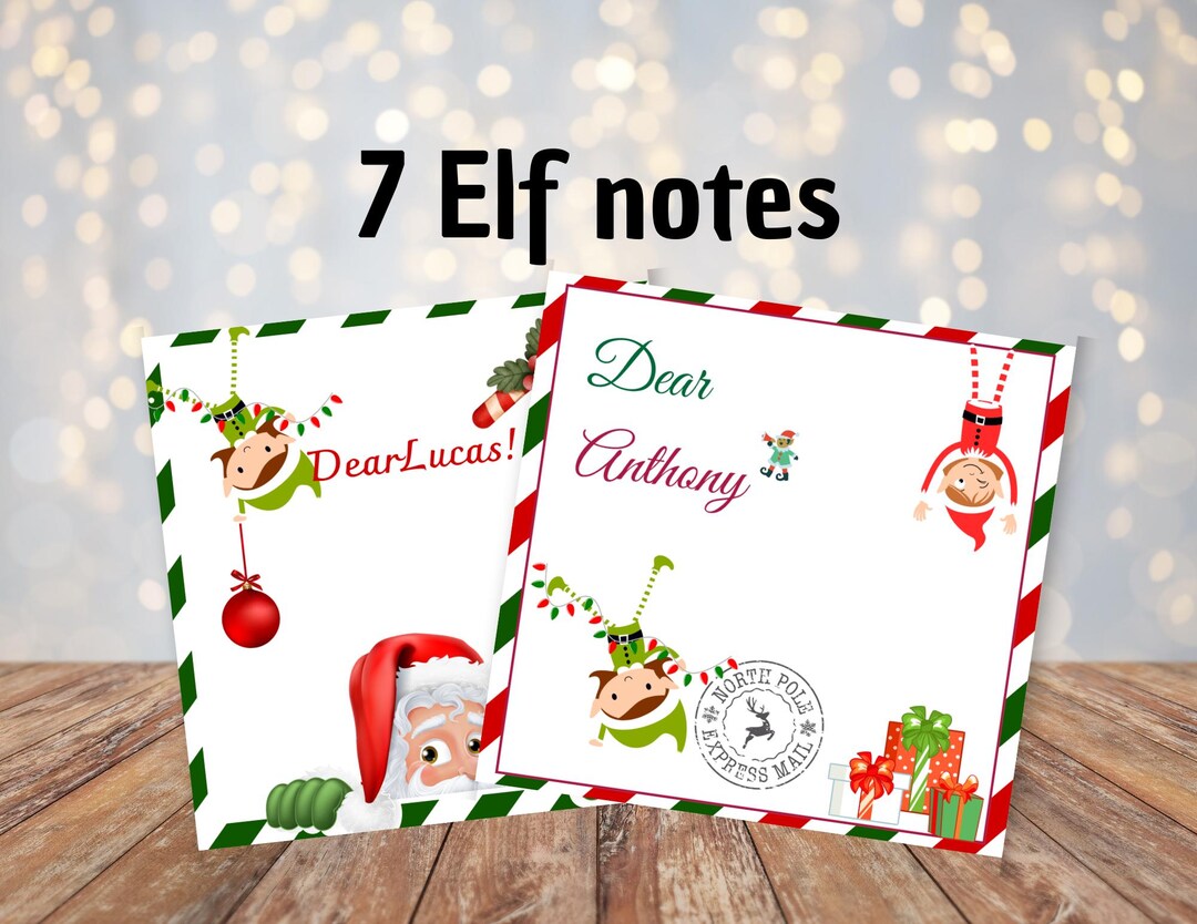 Eleven Note Elf Kit Christmas Eleven Letter Elf on the Shelf Kit ...