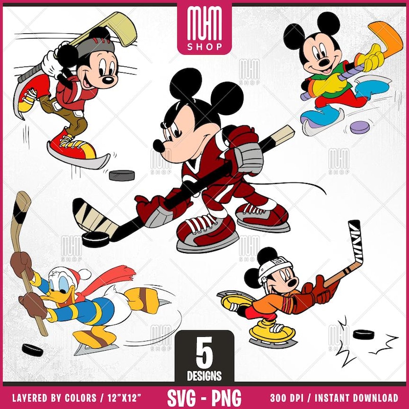 Minnie Mouse Hockey - Etsy UK