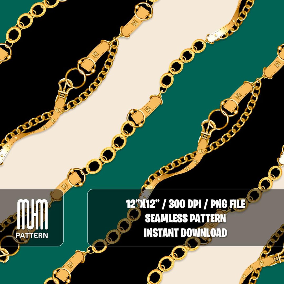 Seamless Pattern, Chains and Belts, Curved Waves, Diagonal Form, Modern ...