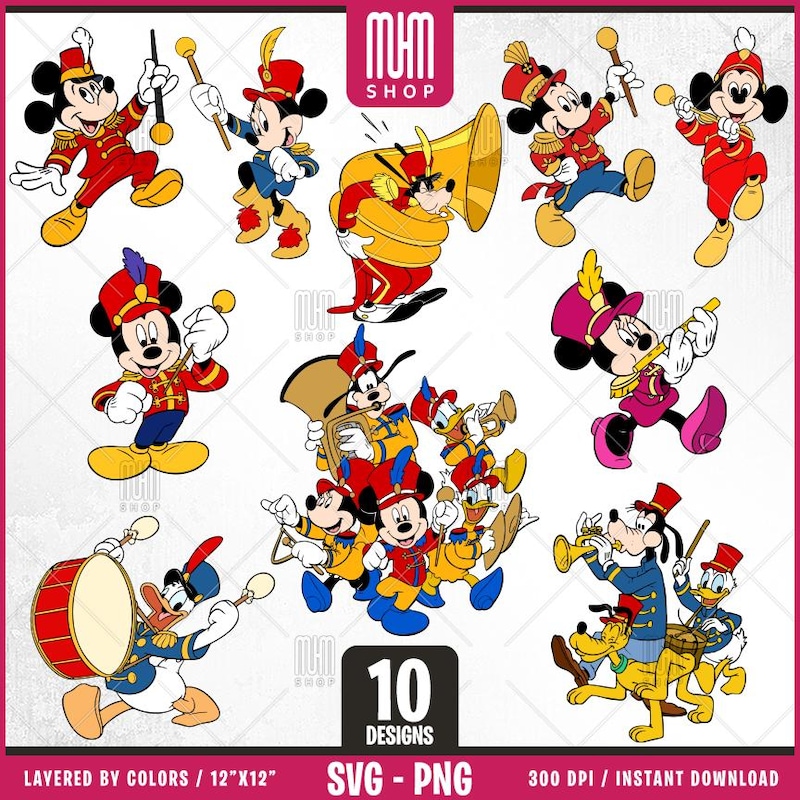 Mickey Marching Band - Etsy