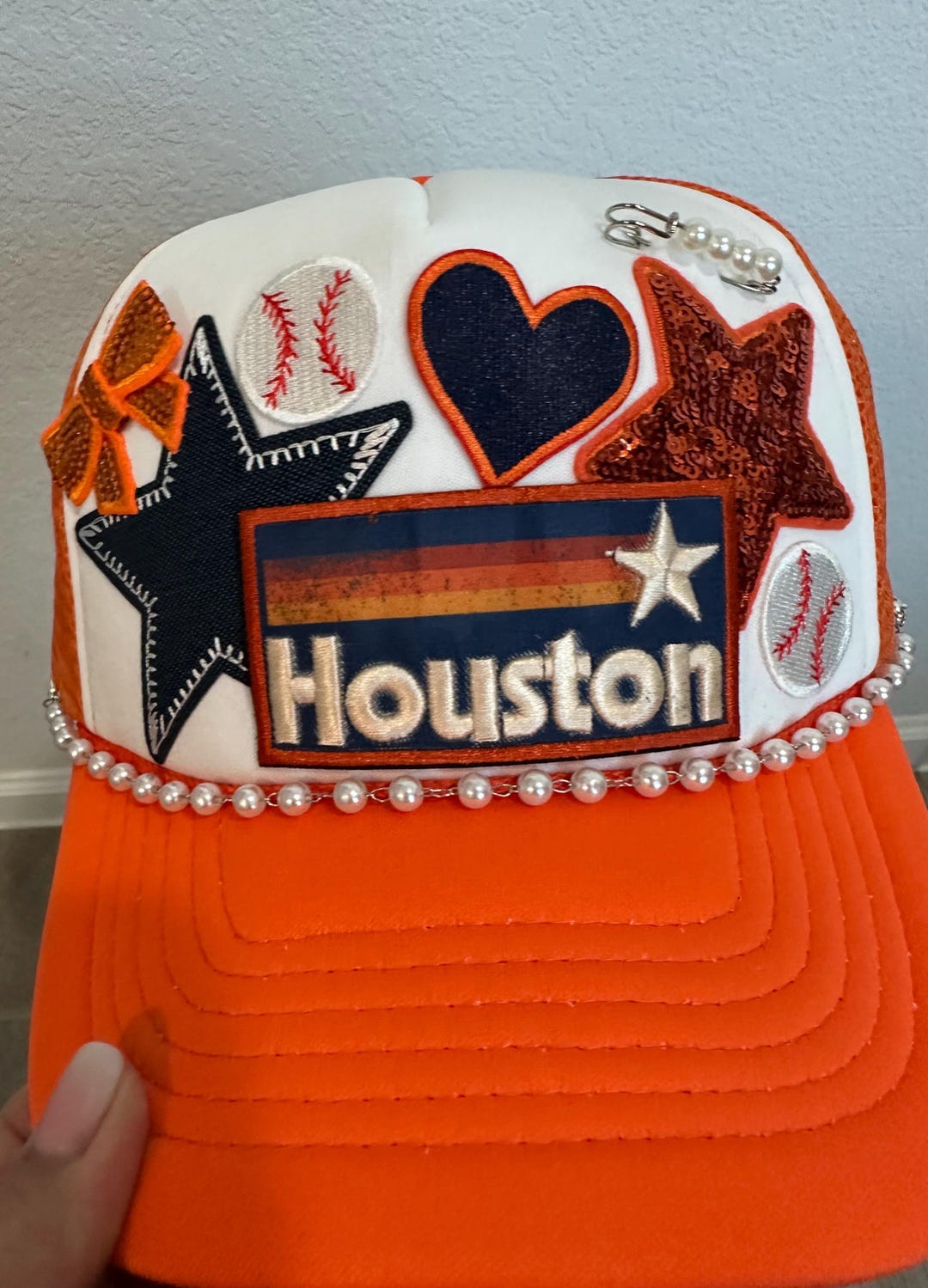 Throwback Astros Trucker Hat - Etsy