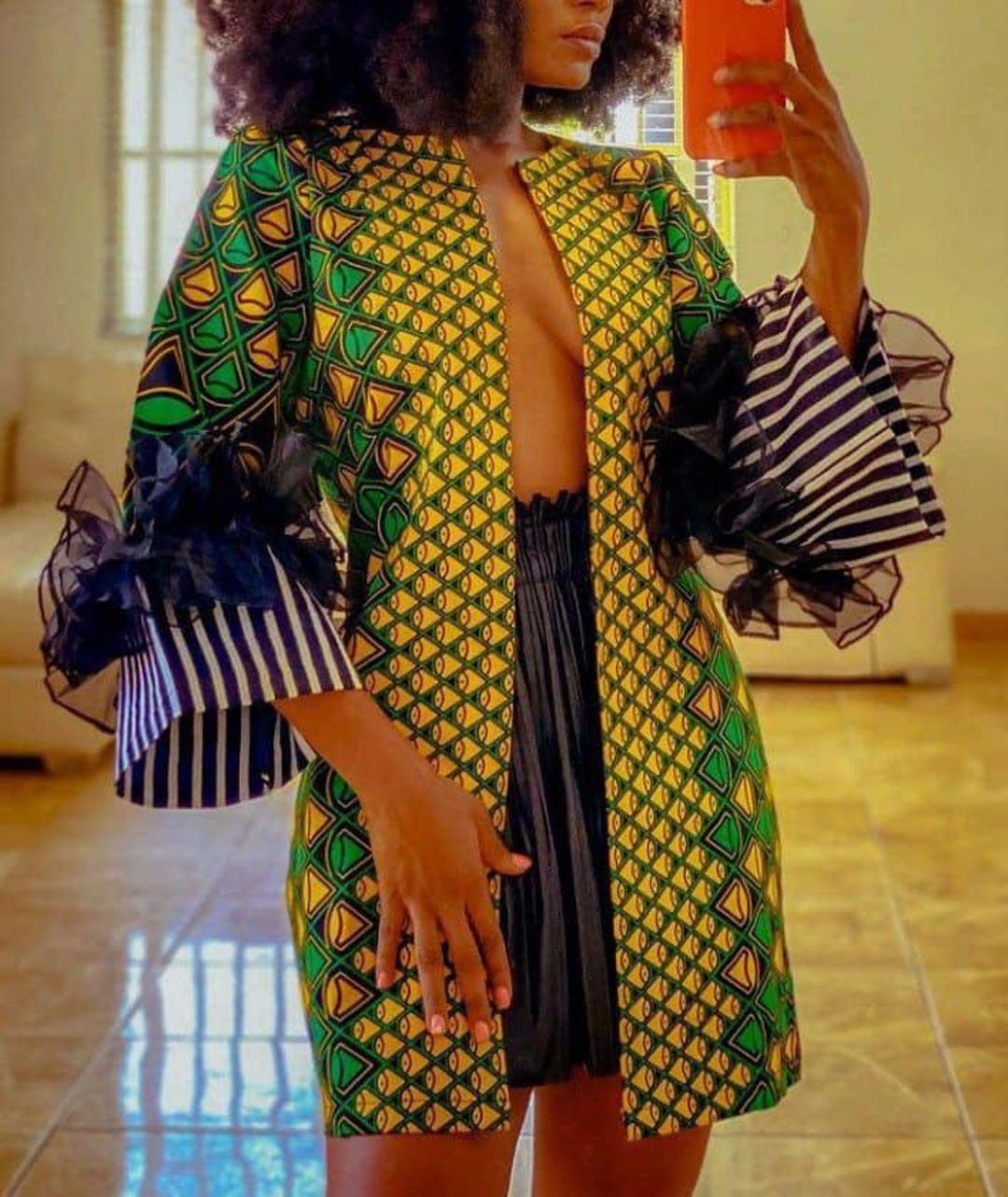 African Print Women's Jacket, Ankara Jacket, Ankara Blazer, African ...