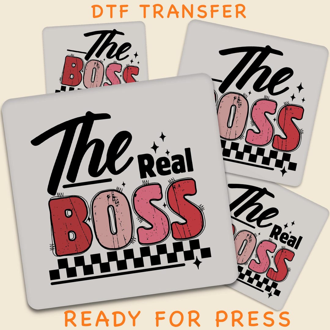 The Real Boss DTF Transfer, Wife and Husband Valentine's Day Ready to ...