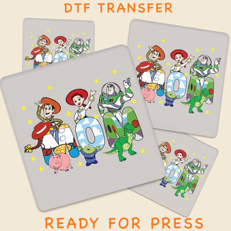 Toy Story Family DTF Transfer, Family Matching Shirt Print for Disney ...