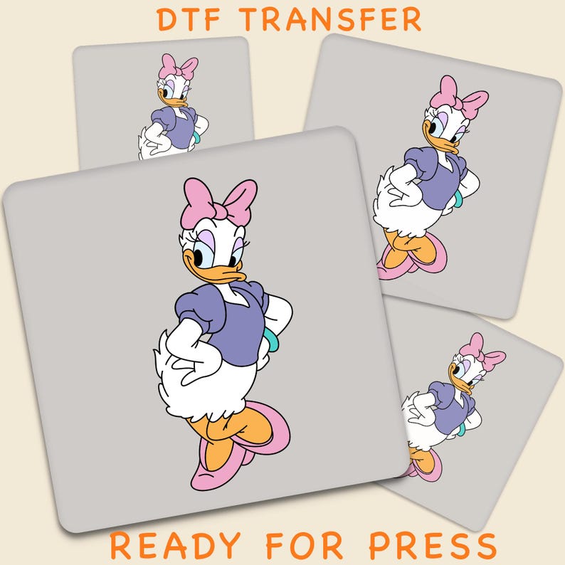 Disney Daisy Duck Direct to Film, Disney Friends DTF Ready to Press ...