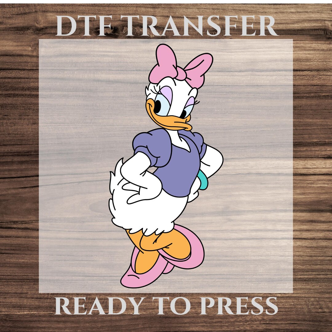 Disney Daisy Duck Direct to Film, Disney Friends DTF Ready to Press ...