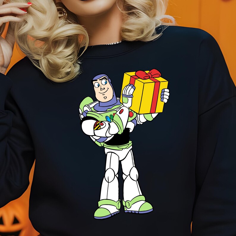 Toy Story Buzz Lightyear Christmas Present DTF Transfer, Disney Toy ...