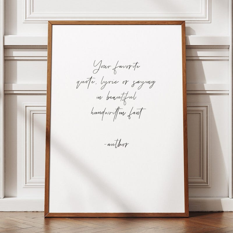 Handwritten Quote - Etsy