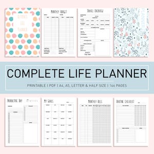 Printable Planners Collection, Life Planner Printable, Digital Planners ...