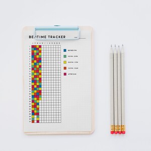 Bedtime Tracker Printable Journal , Monthly Sleep Log, Sleep Quality ...