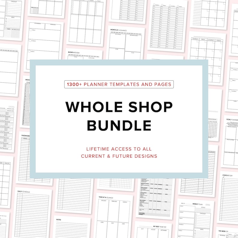 Weekly Planner Printable: Landscape Layout, Habit Tracker (PDF Download ...