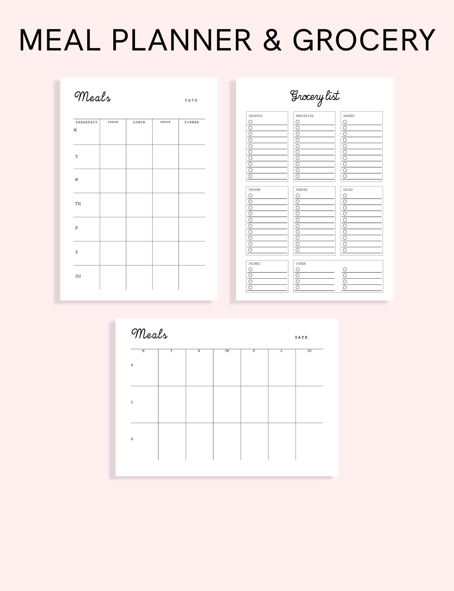 Printable Life Planner, Undated Life Planner, Printable Planner Bundle ...