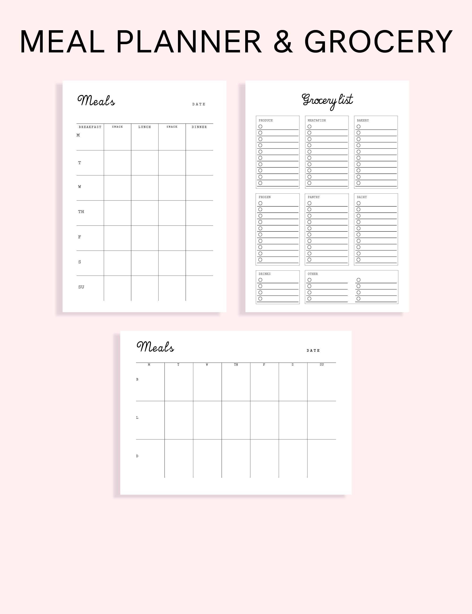 Printable Life Planner Undated Life Planner Printable Planner Bundle