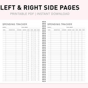 Daily Spending Tracker Printable, Digital Expense Tracker, Budget ...