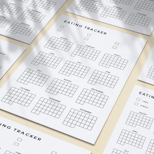 Meal Tracker Printable Journal Page, Digital Food Journal, Food Log ...