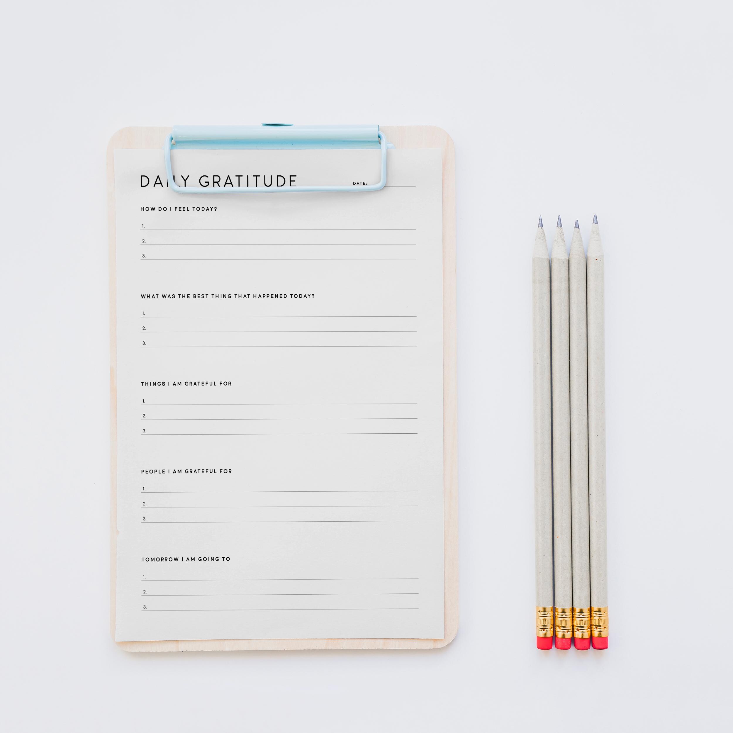 Weekly Gratitude Journal Printable: Minimalist Mindfulness Planner (A5 ...