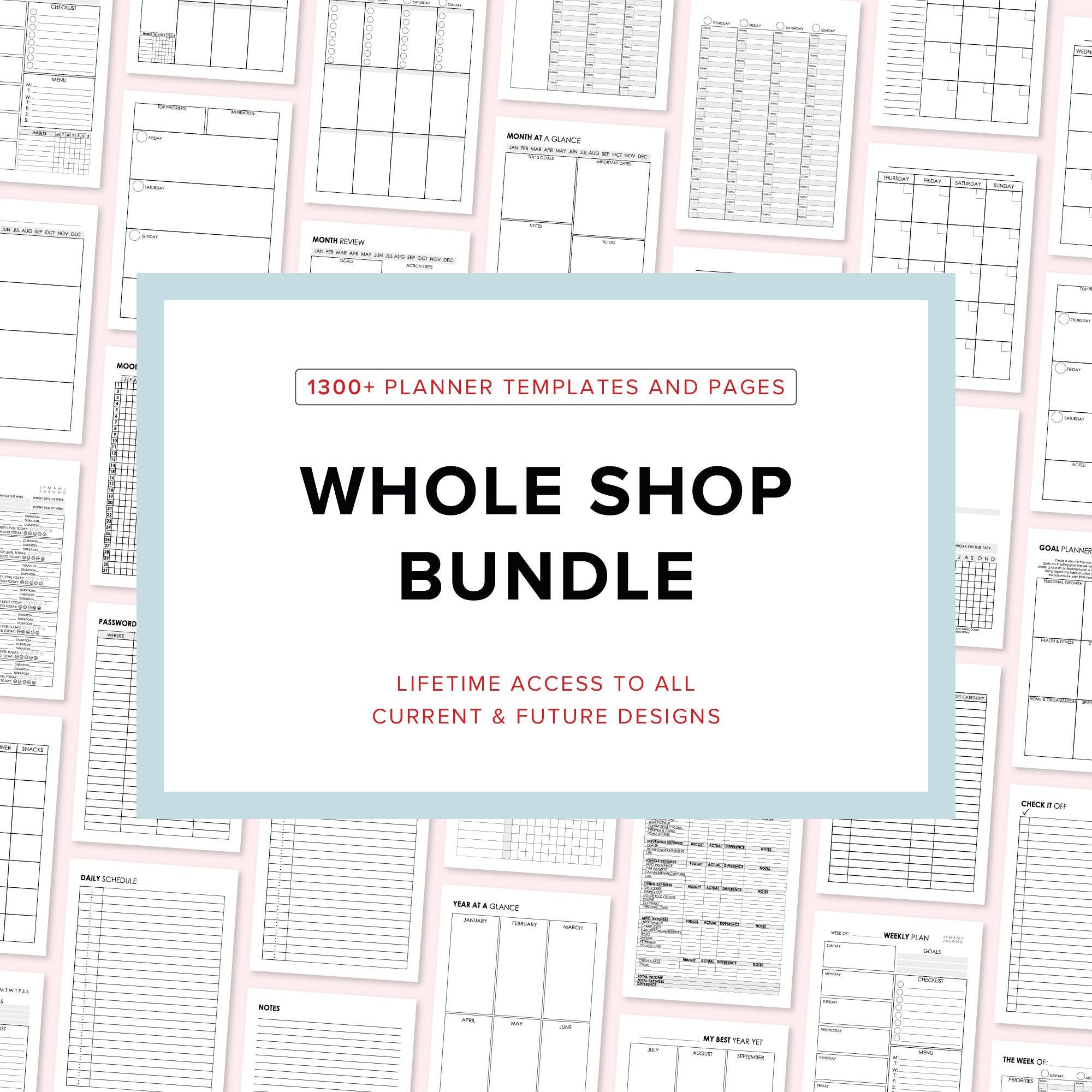 Project Planner Printable, Work Planner, Project Timeline Tracker ...