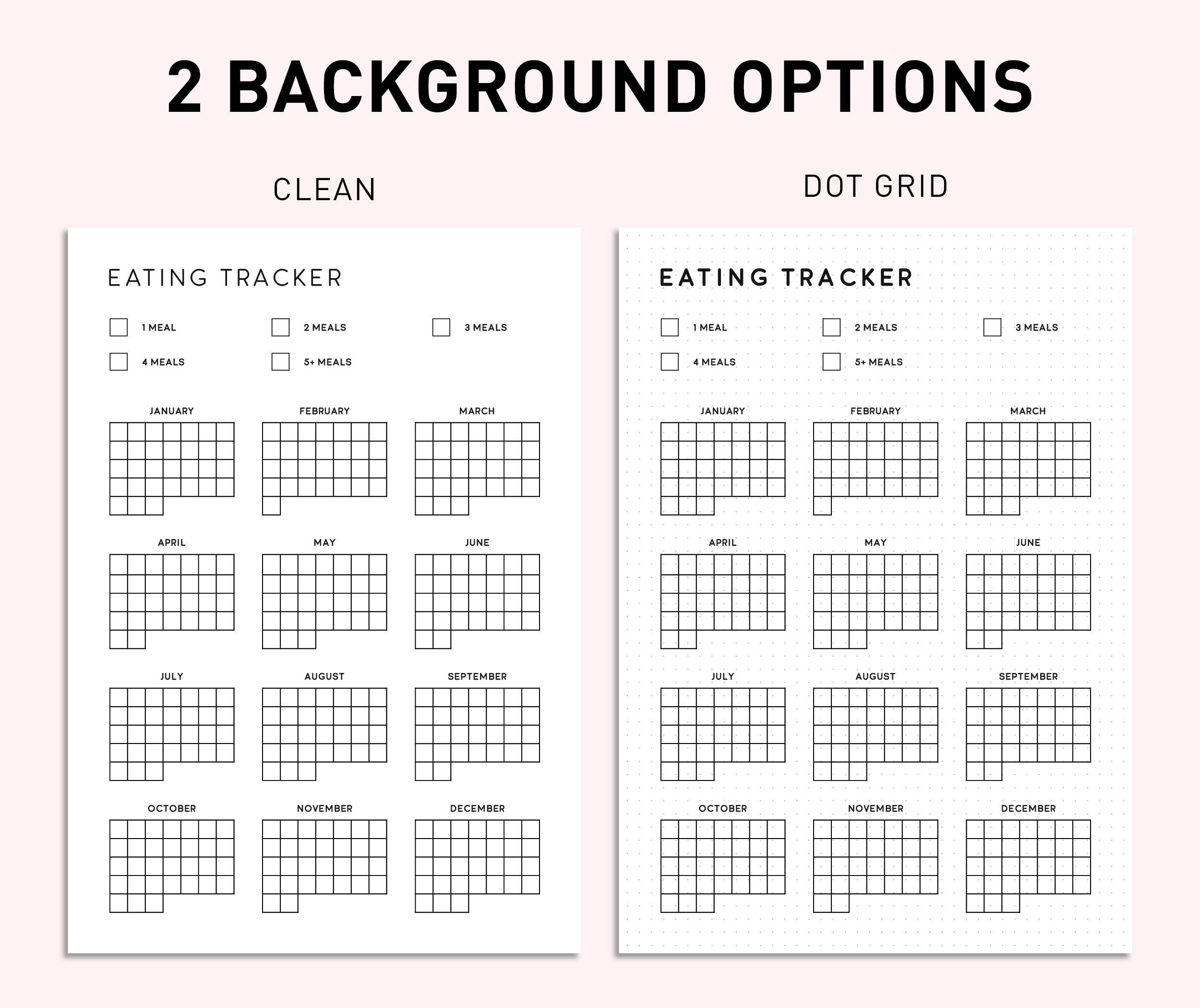 Meal Tracker Printable Journal Page, Digital Food Journal, Food Log ...