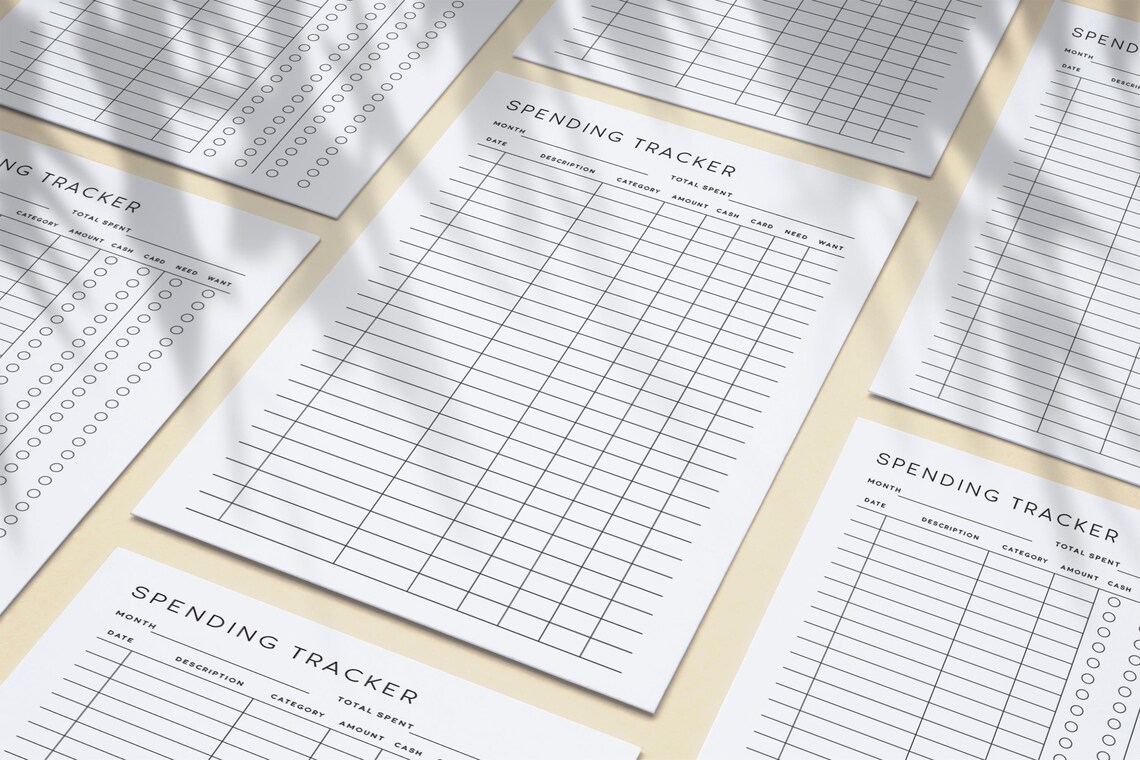 Daily Spending Tracker Printable, Digital Expense Tracker, Budget ...