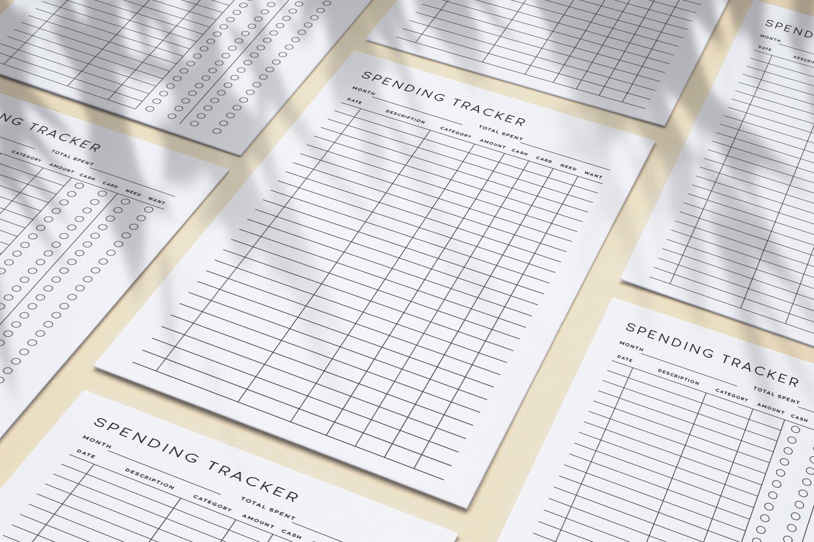 Daily Spending Tracker Printable, Digital Expense Tracker, Budget ...