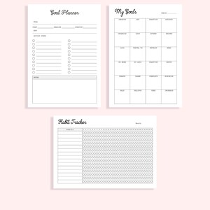 Printable Life Planner, Undated Life Planner, Printable Planner Bundle ...