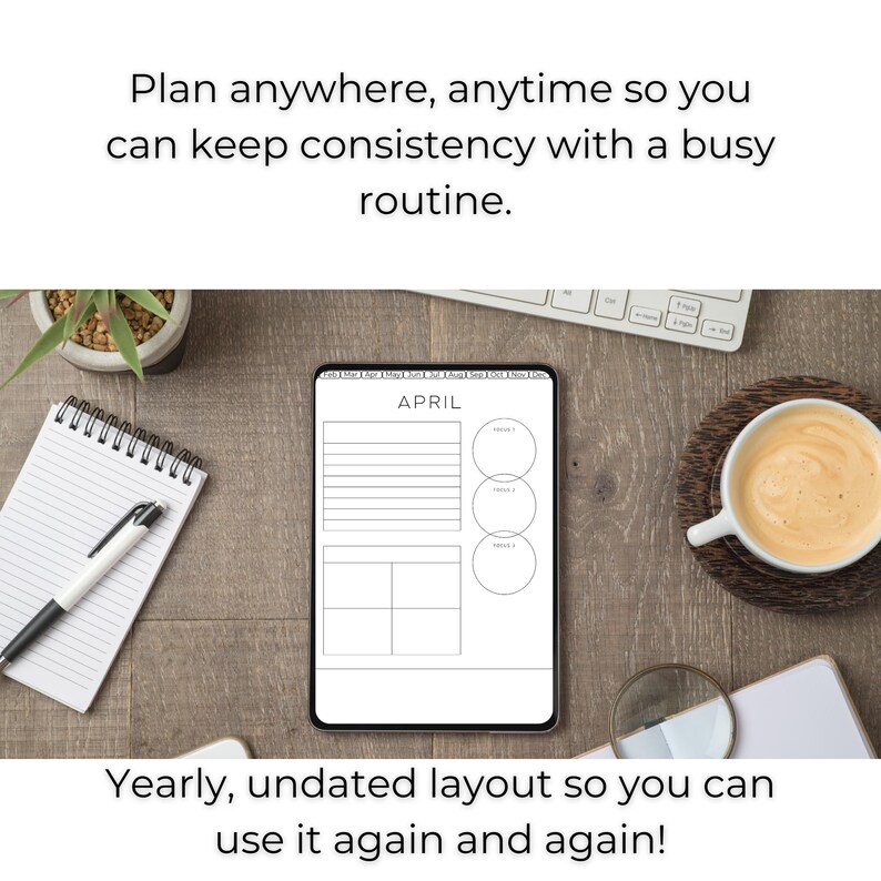 Minimalist Digital Homeschool Planner Undated, Hyperlinked, Printable ...