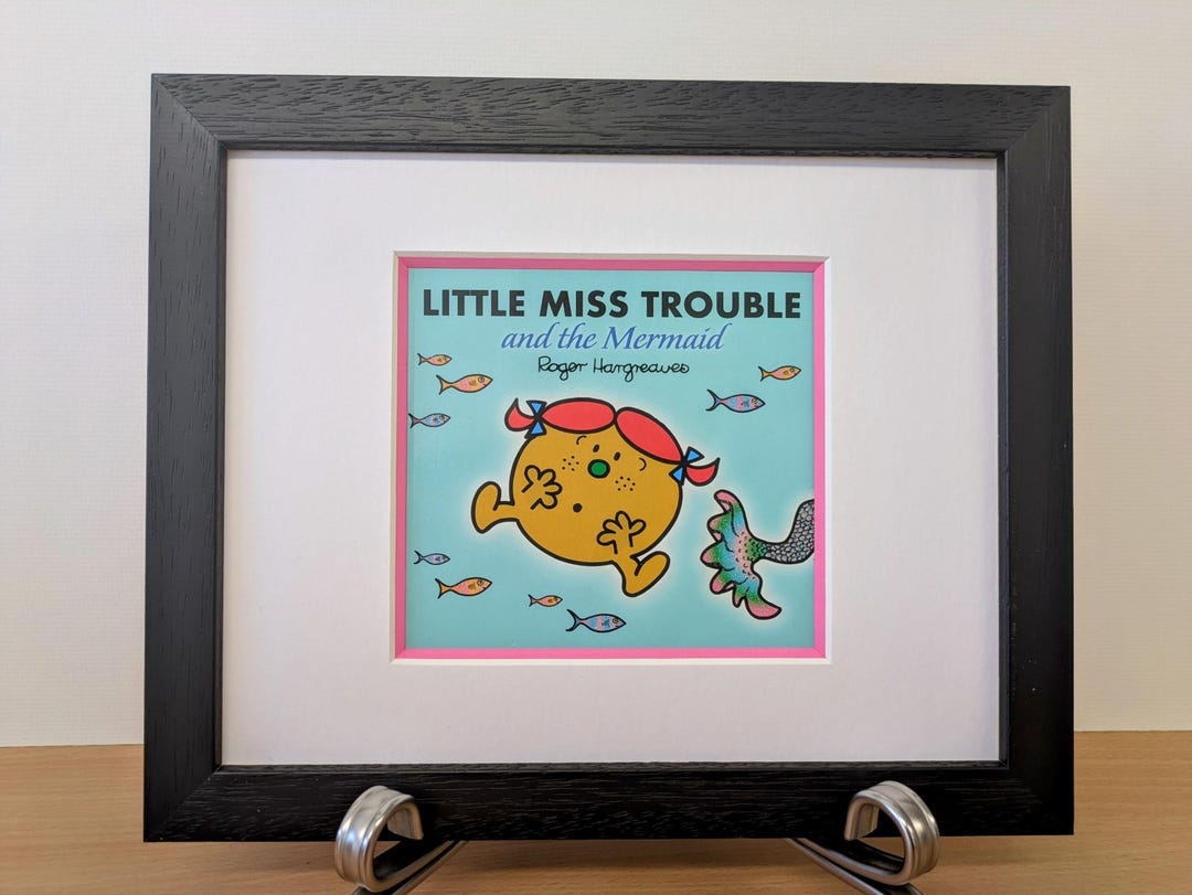 Mr Men Art | Original Book Page | Little Miss Trouble Picture | Double ...