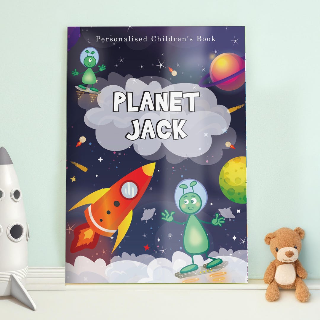Personalised Children's Book Space Adventure Storybook for Boys Space ...