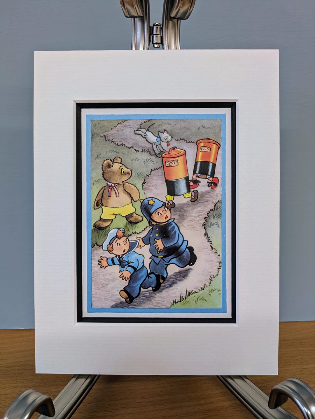 Noddy Print Original Book Page PC Plod Original Illustration Vintage ...