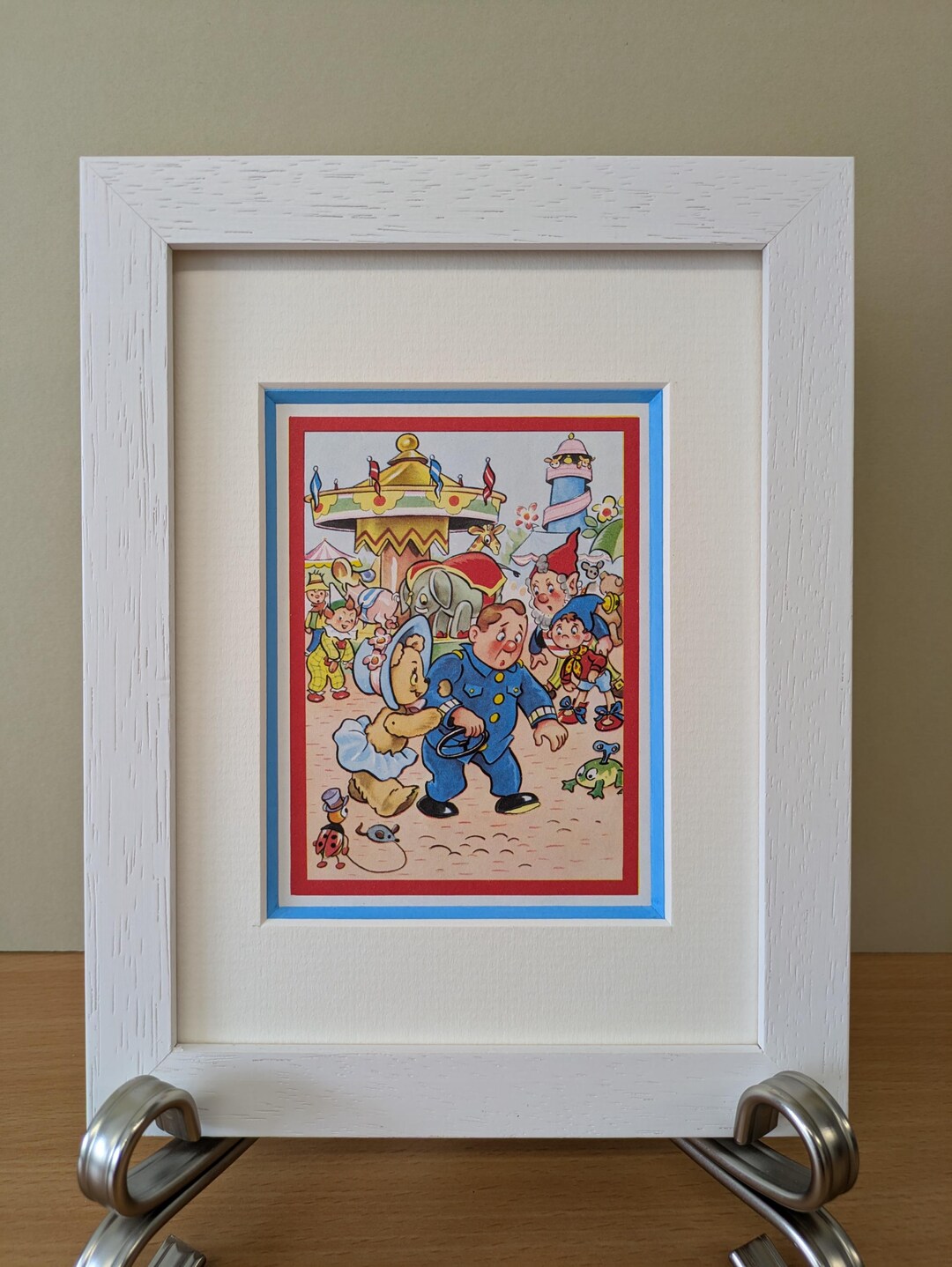 Vintage Noddy Art | Original Book Page | PC Plod & Tessie Bear ...