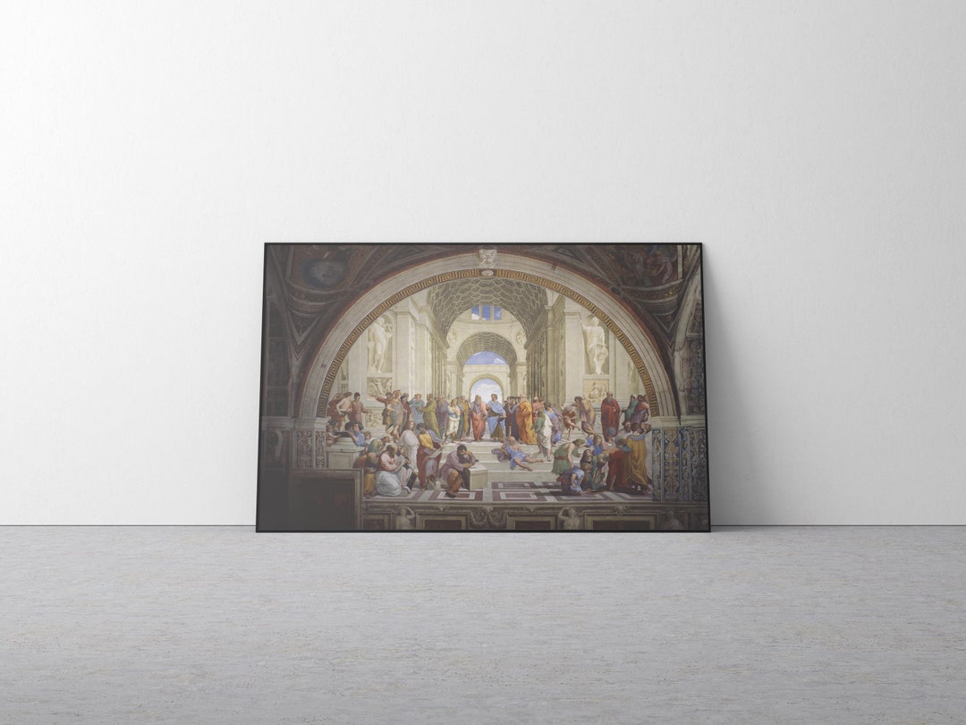 The School of Athens Art Print Raphael Art Poster Masterpiece Italian ...