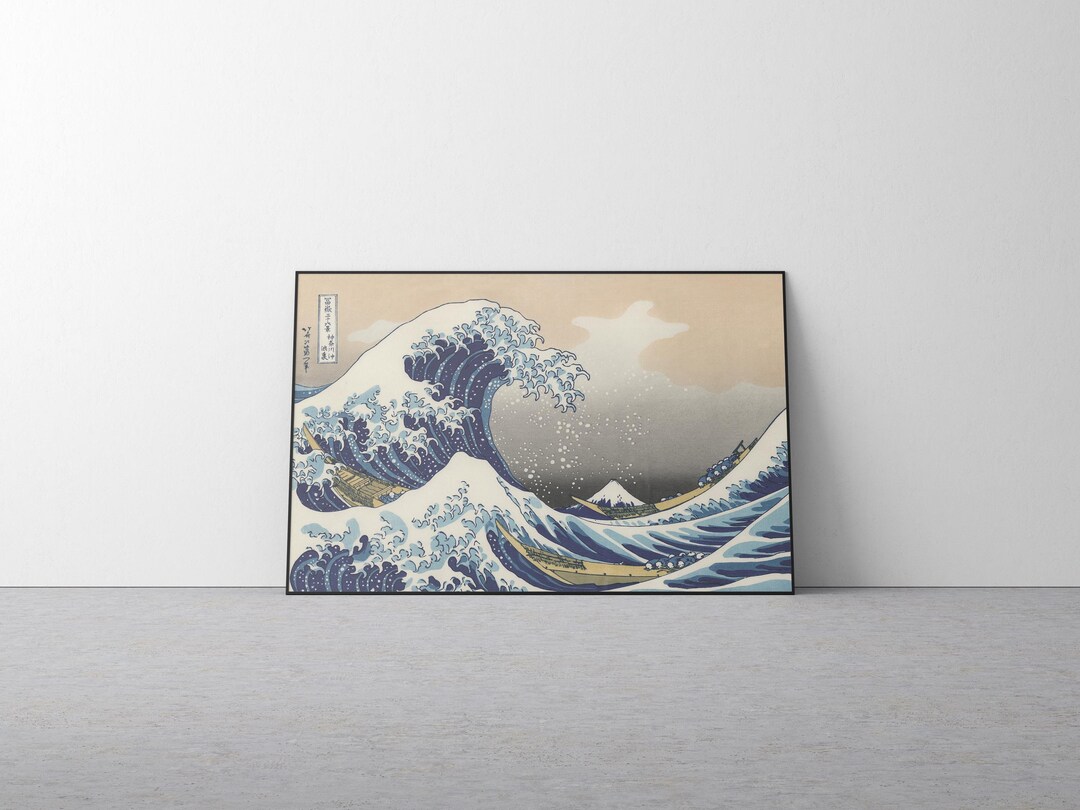 The Great Wave off Kanagawa Art Print Masterpiece Classic Art Poster ...