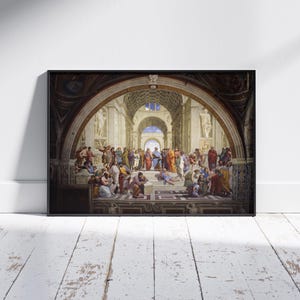 The School of Athens Art Print Raphael Art Poster Masterpiece Italian ...
