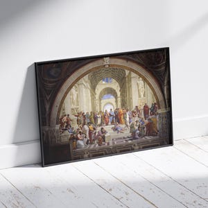 The School of Athens Art Print Raphael Art Poster Masterpiece Italian ...