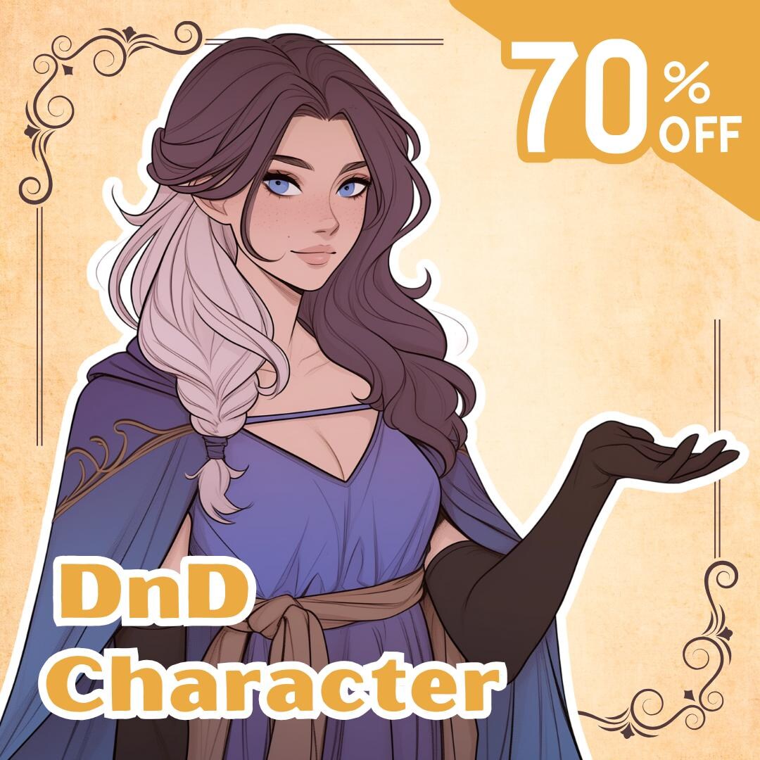 CUSTOM DND Character Dnd Character Commission Dungeons and Dragons Dnd ...