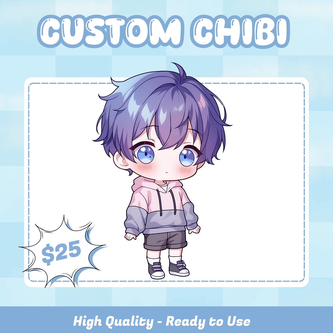 High Quality Custom Chibi Chibi Anime Cute Chibi Chibi Fanart Chibi Pet ...