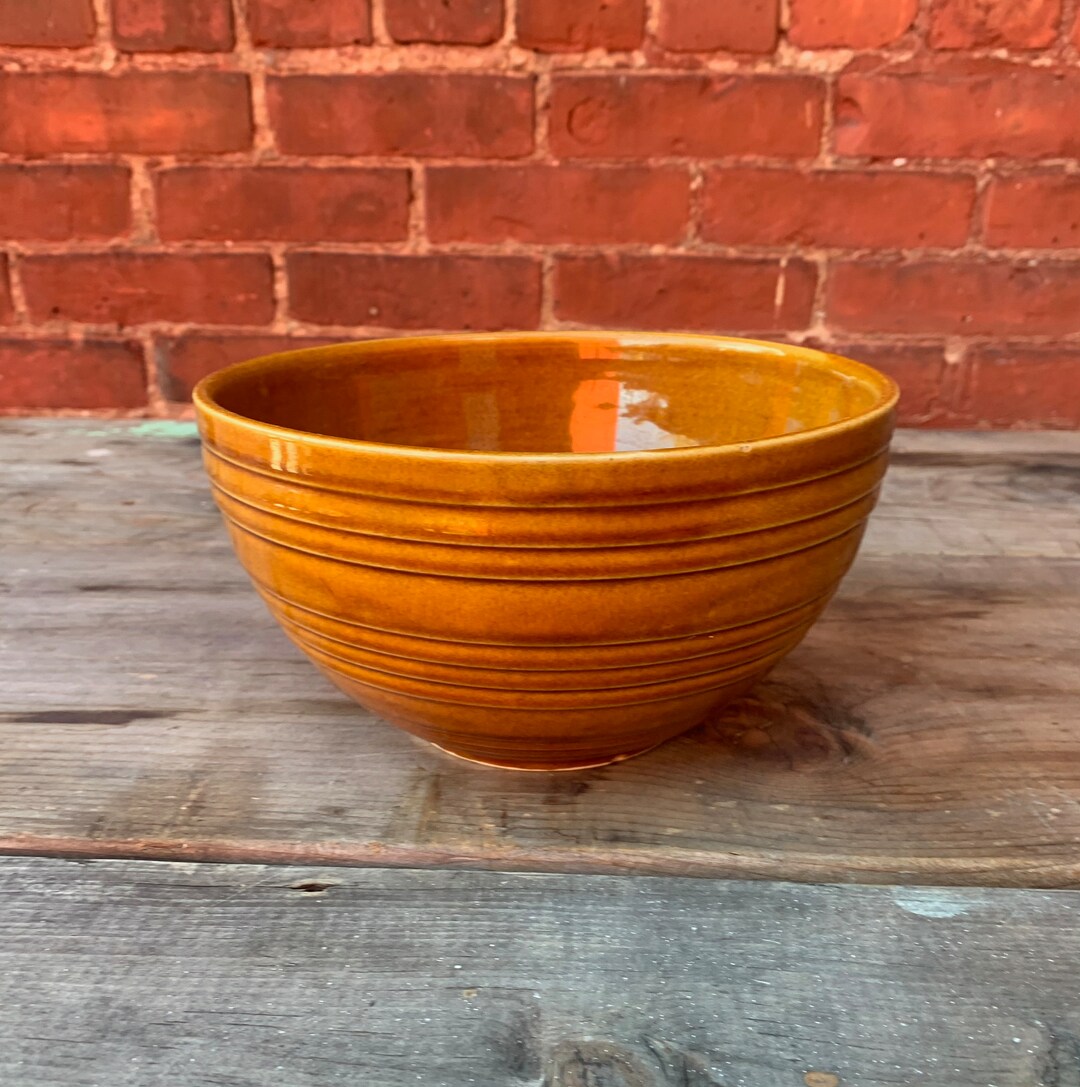 Vintage Mccoy Beehive Gold Mixing Bowl Yellow Ware Farmhouse Kitchen - Etsy