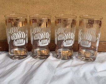 Vintage Bar Glasses - Etsy