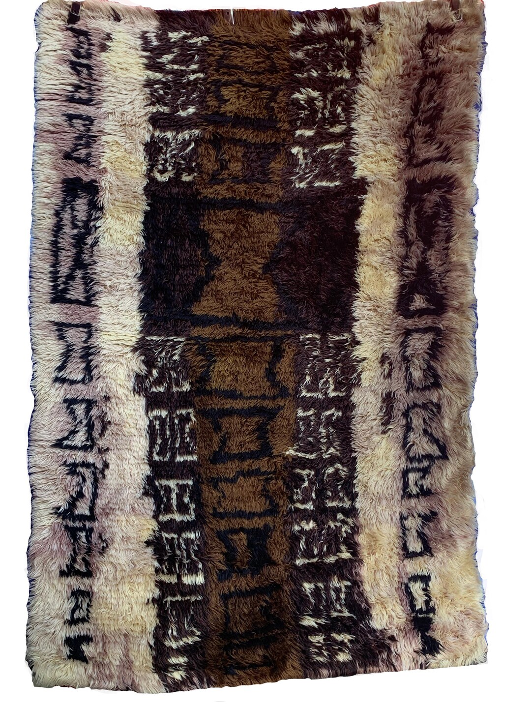 Finnish RYA Woven Wool Rug Mid-century Abstract 44X64 Inches - Etsy